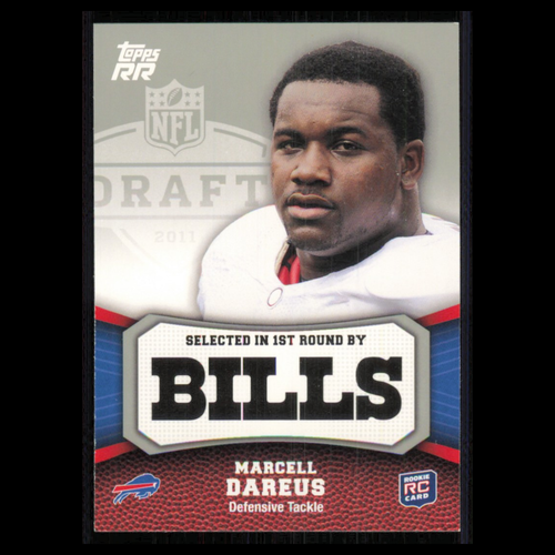 Marcell Dareus Rookie #123 2011 Topps Rising Rookies Buffalo Bills ...