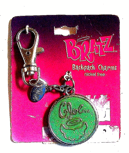 Vtg Bratz Backpack w/ Shopworn Tags Glitter Cloe Charm Bratz Metal Tag ...