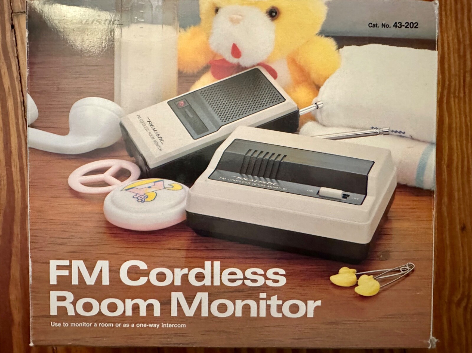 Vintage RadioShack Realistic FM Cordless Baby Room Monitor 43-202 for ...