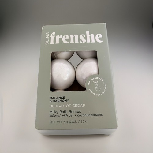 Being Frenshe 6 Pack of Bergamot Cedar Milky Bath Bombs Balance ...