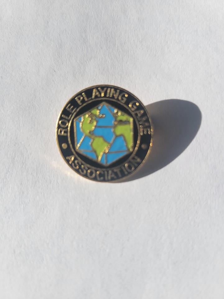 1989 ROLE PLAYING GAME ASSOCIATION RPGA TSR PIN - Enamel, original ...