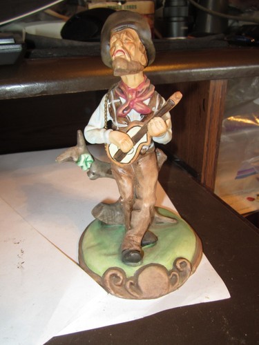 Professor S. Colleli Figurine Man playing guitar | eBay