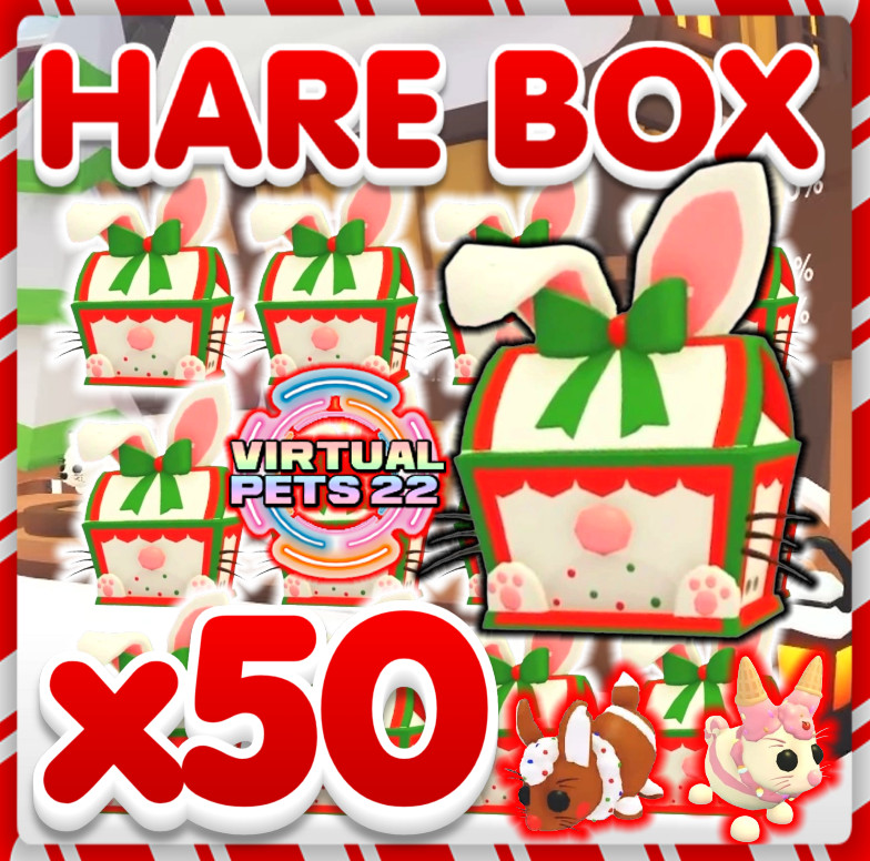 🐇 x50 HARE BOXES FOR ADOPT ME FAST DELIVERY ! WINTER 2023 CHEAP 🐇 ...