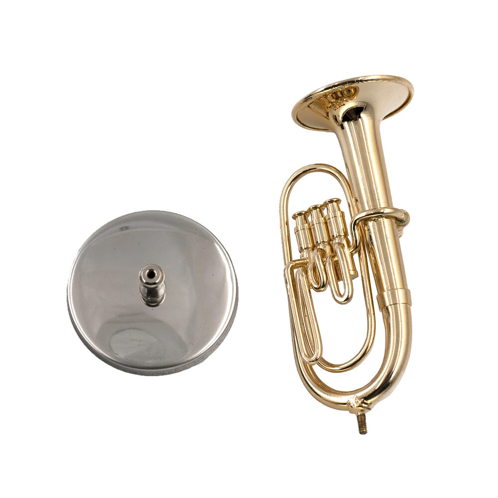 Mini tuba instrument miniature copper baritone model 1/12 | eBay