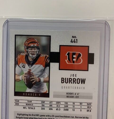 2020 Joe Burrow Panini Chronicles Score Silver Prizm Rookie Refractor ...