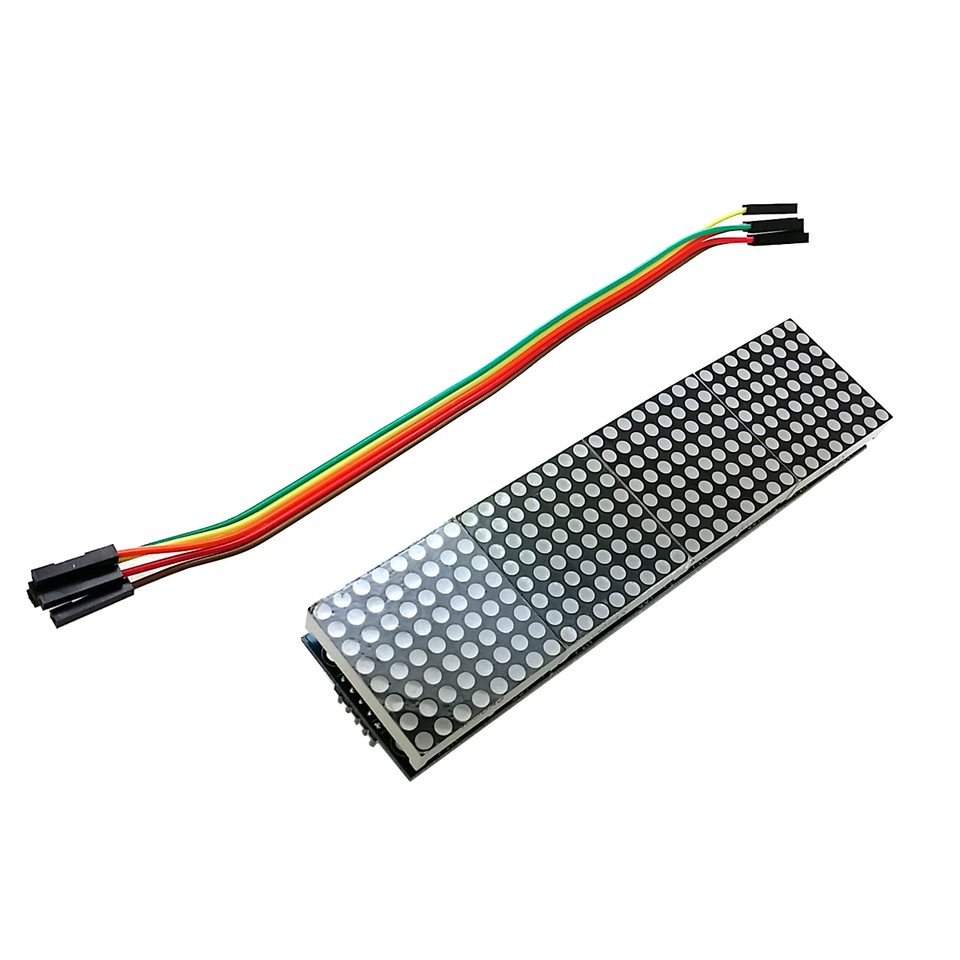 MAX7219 dot matrix module microcontroller module 4 in one display | eBay