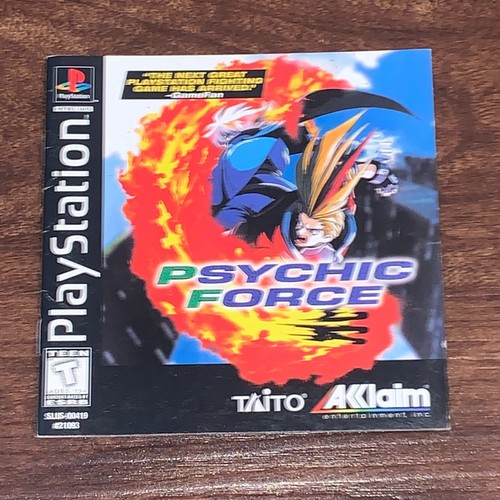 Psychic Force PS1 Playstation 1 PS One Instruction Manual Only | eBay