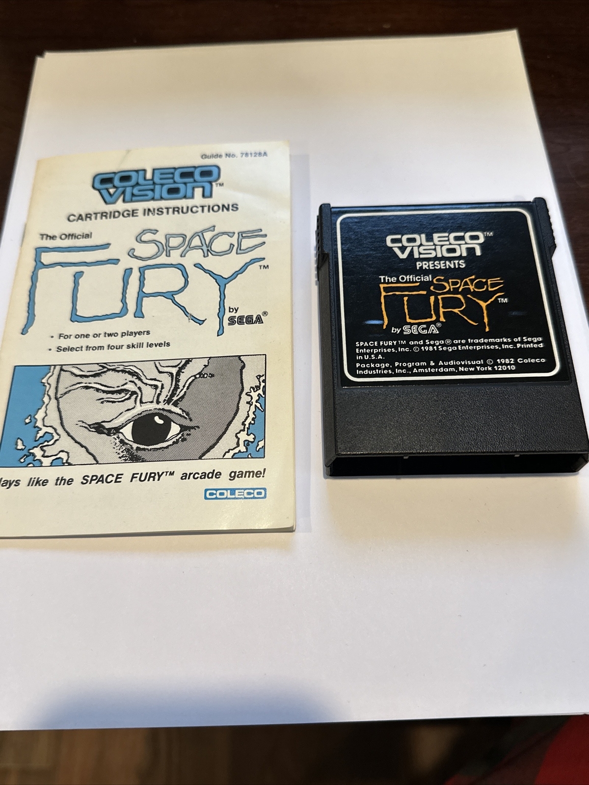 Space Fury (Colecovision, 1982) By Coleco (Cartridge & Manual) Sega ...