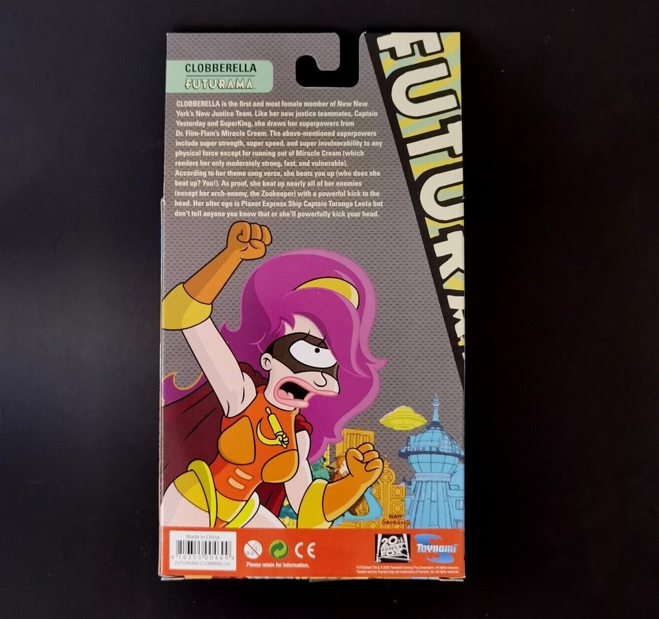 Futurama CLOBBERELLA Figure PVC 15Cm Toynami 816355004699| eBay