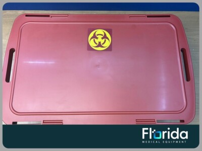 HEALTHMARK 1218CCP STERILIZATION CONTAINER RED CAMBRO 29.5" X 18" X 7 ...