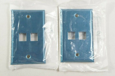 2 Pack BELDEN AX102007 KeyConnect Stainless Steel Faceplates (Blue) 2 ...