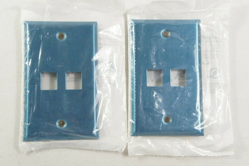 2 Pack BELDEN AX102007 KeyConnect Stainless Steel Faceplates (Blue) 2 ...