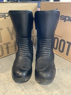 Spada Waterproof Motorcycle Boots Hurricane 3 UK9.5 EU44 Black Touring ...