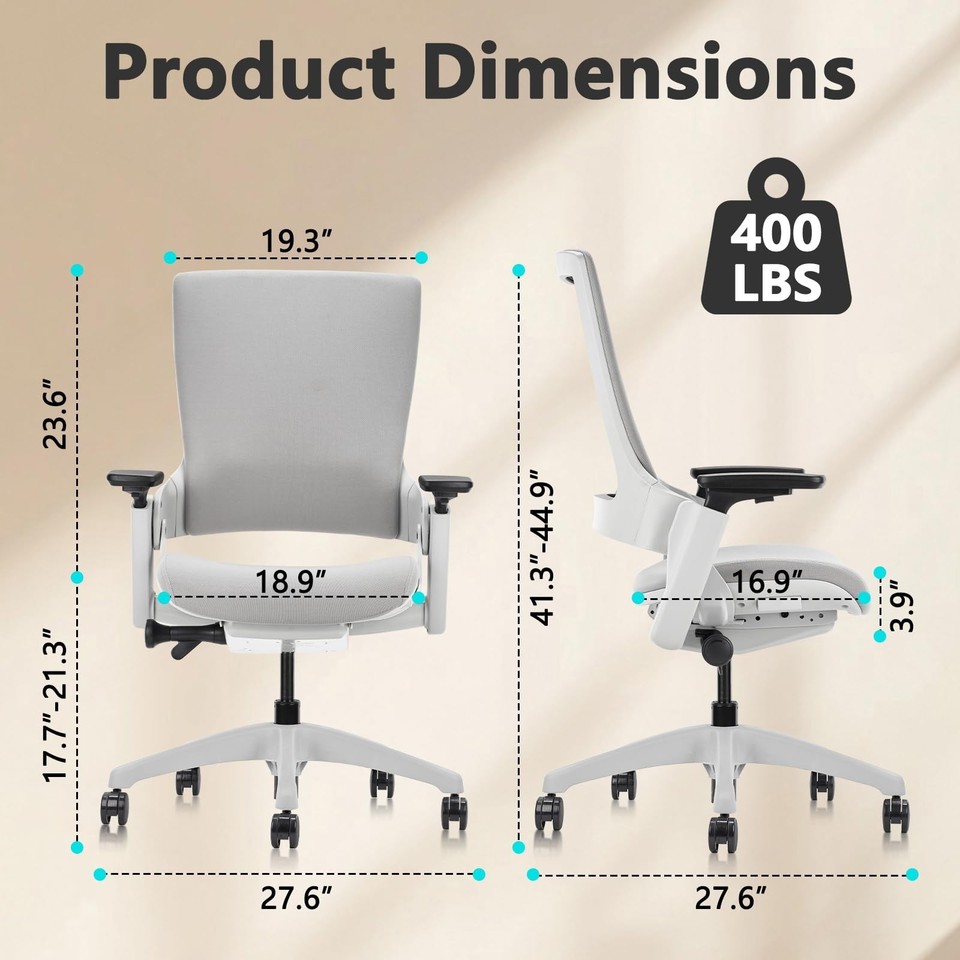 Adjustable Ergonomic Swivel Office Executive Chair 3D Arm Rest Lumbar ...