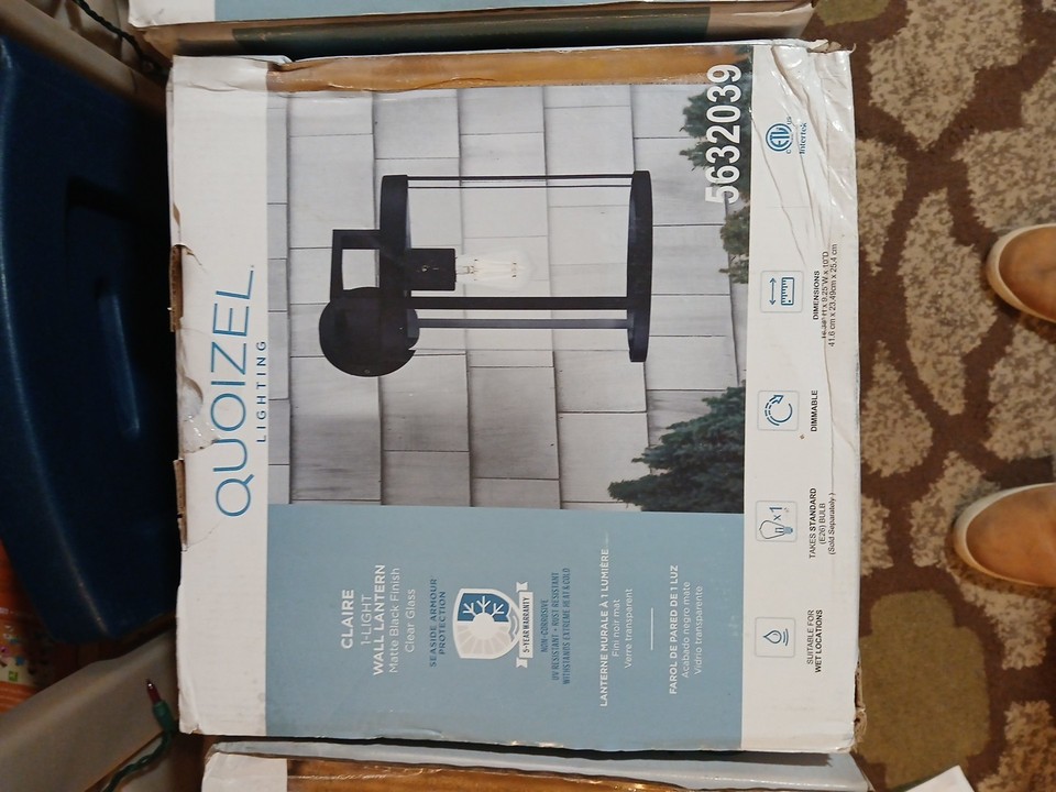 Quoizel Lighting Claire 1-light Wall Lantern 4 Total New In Box | eBay