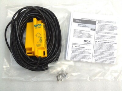 NOS SICK RE300 DA10P 12/43 MAGNETIC REED SWITCH MAGNET CABLE FLANGE ...