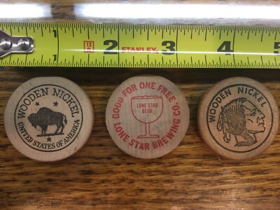 WOODEN NICKELS THREE OF THEM ONE PRICE | eBay