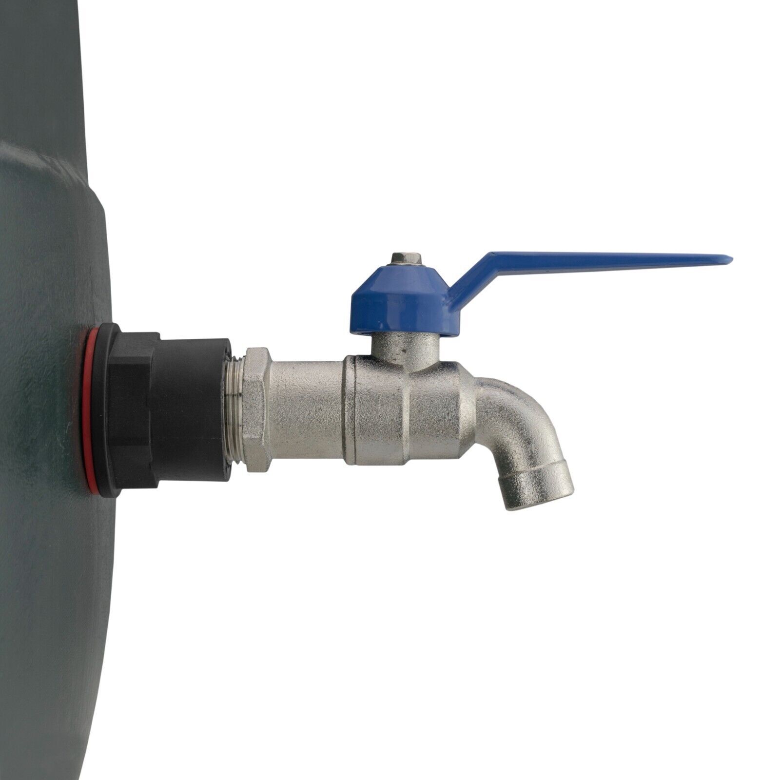 Water Butt Replacement Tap Solid Metal Lever UK Bib Outlet Barb Quick ...