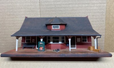 HO Scale Train Station Background Building Flat Side Custom Built ...