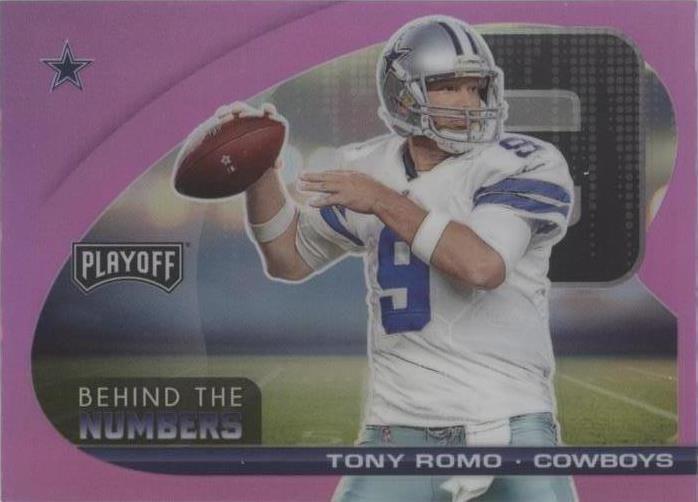 2021 Panini Playoff - Behind the Numbers Tony Romo #BTN-TRO Pink Prizm ...