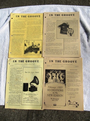 In the Groove Magazine 1985 Vol 10 4 Issues Michigan Antique Phonograph ...