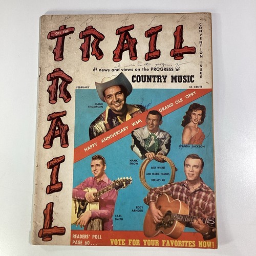 Country Music Trails Magazine 1958 Grand Ole Opry Cash Tubb Brenda Lee ...