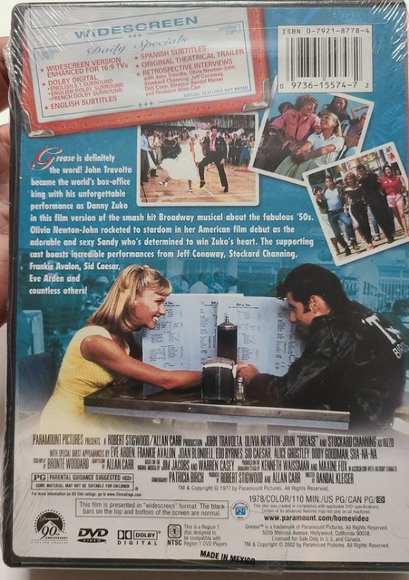 Grease Widescreen Collection DVD With Songbook 2002 for sale online | eBay