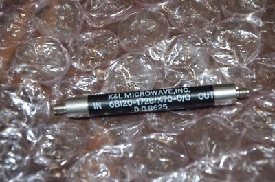 K&L Microwave 6B120-1728/X70-0/0 1728 Mhz Tubular Band Pass Filter | eBay