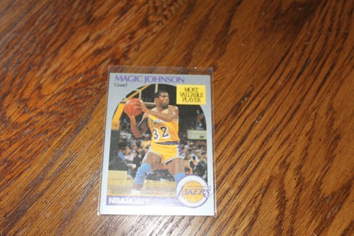 1990 NBA Hoops Magic Johnson #157 MVP Lakers Card | eBay