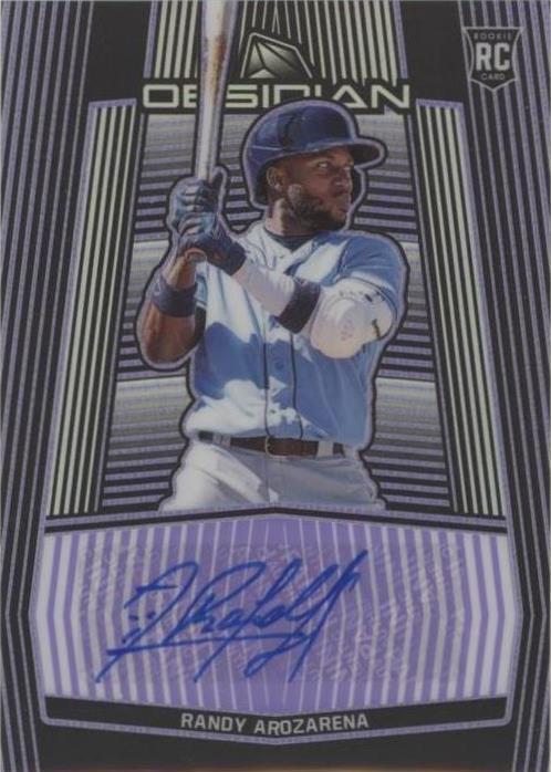 2020 Panini Chronicles - Obsidian Autographs Randy Arozarena #OA-RA ...