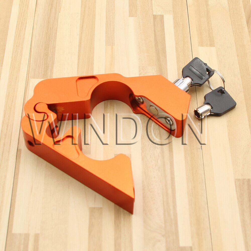 Motorcycle Handlebar Grip Brake Lever Lock Anit Theft Security Caps ...