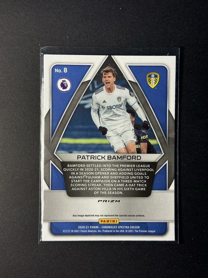 Patrick Bamford 2020-21 Spectra Prizm Purple Mojo Rookie Card RC #8 ...