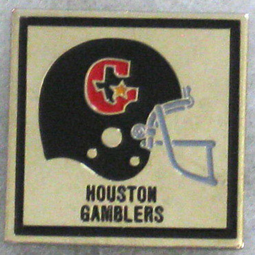 Houston Gamblers * *RARE* * Mirrored USFL Helmet Pin/Button - Jim Kelly ...