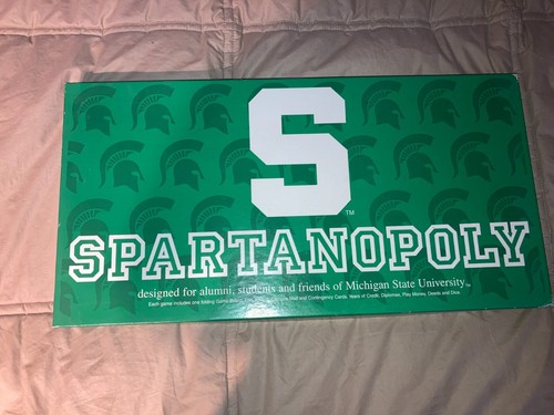 Spartanopoly Michigan State Monopoly Board Game Near Mint Late for the ...