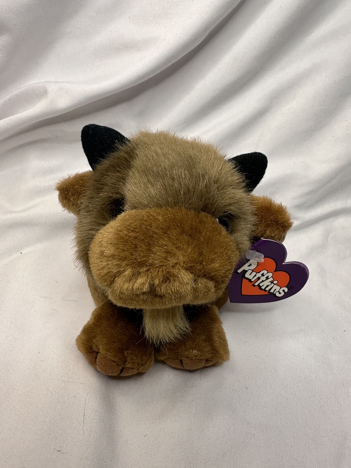 Vintage Puffkins Biff Buffalo Bison Plush 4.5" Swibco 1997 Stuffed ...