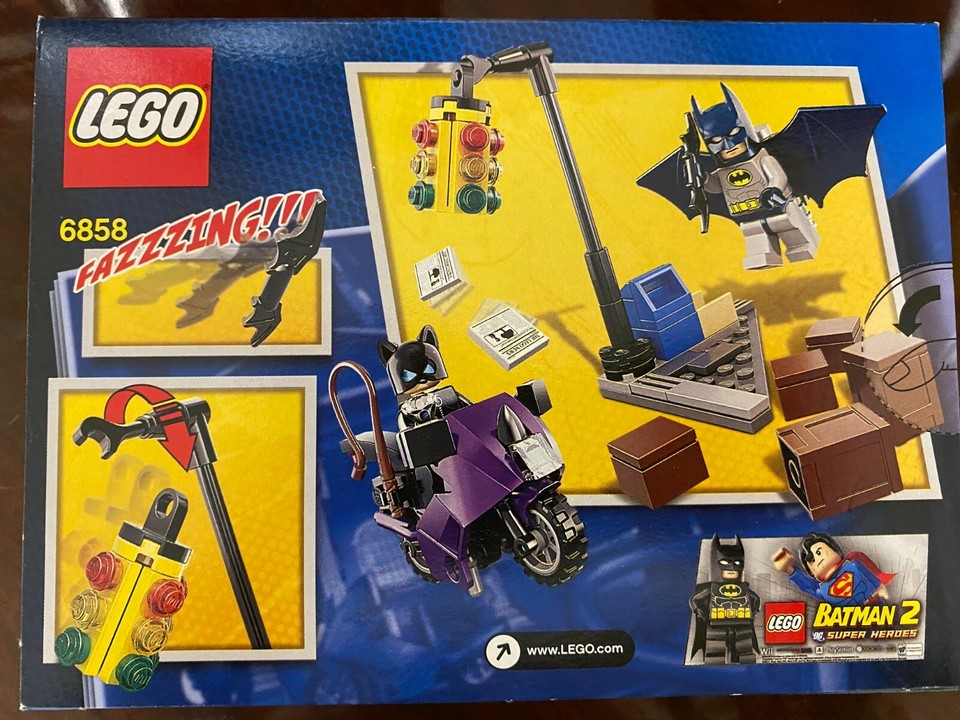 NEW SEALED Lego 6858 Superheroes Catwoman Catcycle City Chase Batman ...