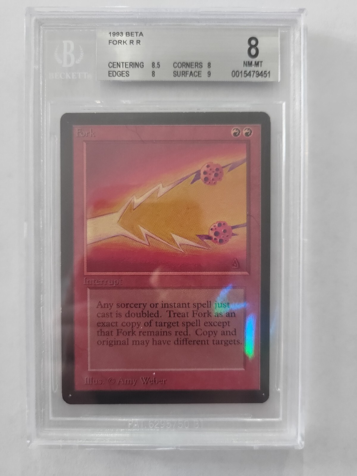 1993 Beta Magic: The Gathering Fork Rare Graded 8 Beckett NM | eBay