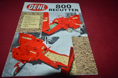 Gehl 800 Recutter Dealer's Brochure RCOH | eBay