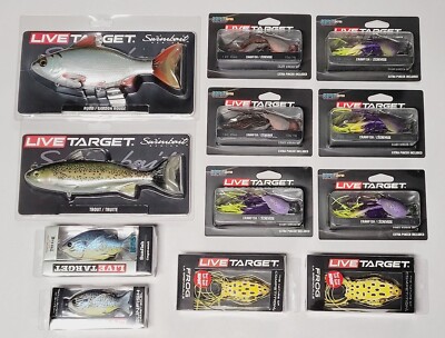 Live Target Fishing Lures Lot 12 units - Assortment of Jigs, Swimbaits ...