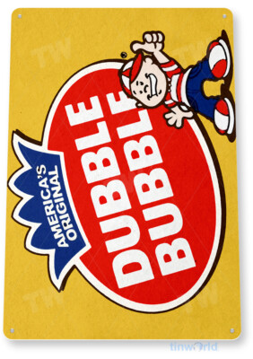 Double Bubble Gum Sign Bubble Gum Machine Metal Tin Sign Decor D196 | eBay