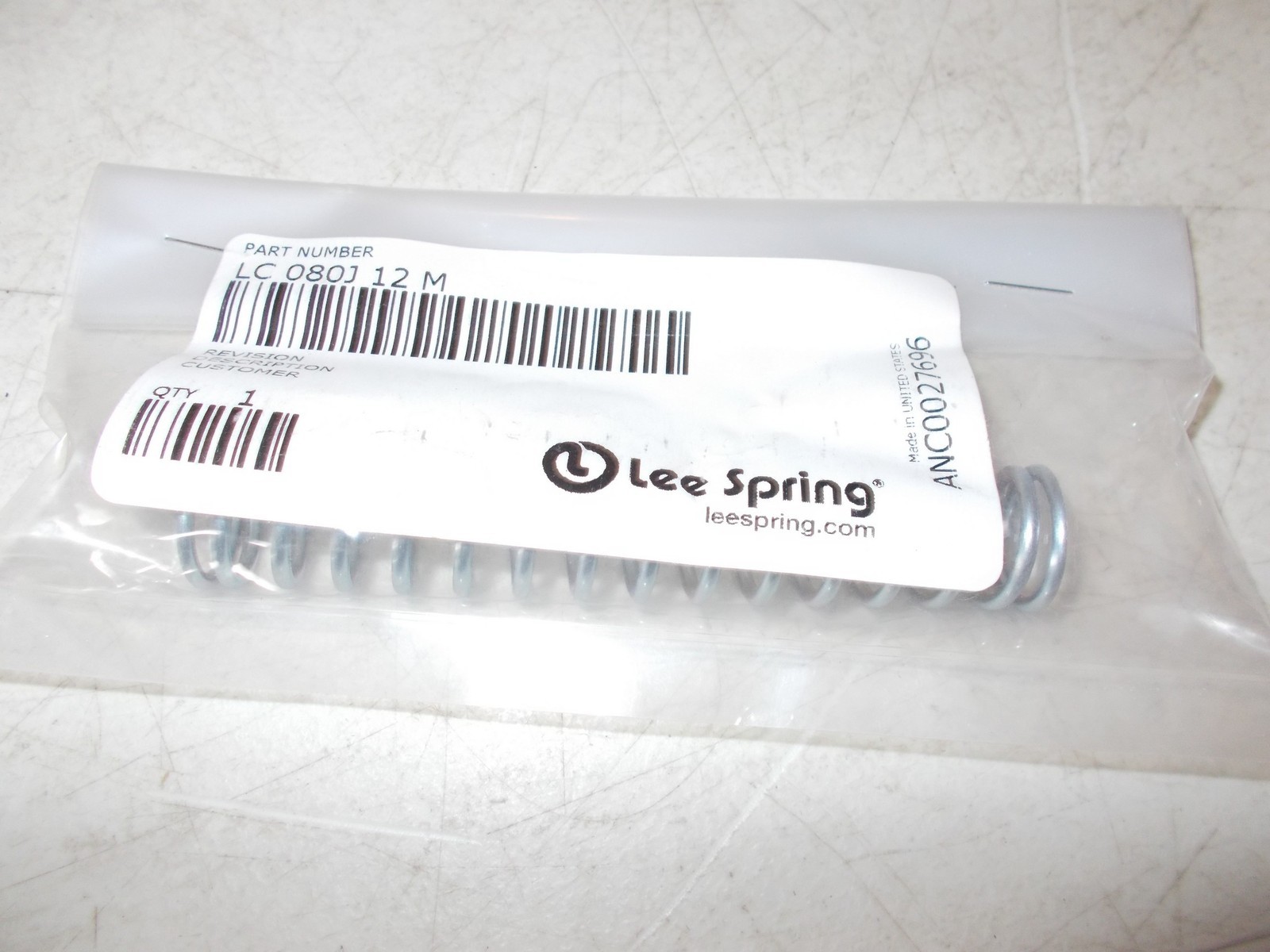 NEW Lee Spring LC 080J 12 M Compression Spring *FREE SHIPPING* | eBay