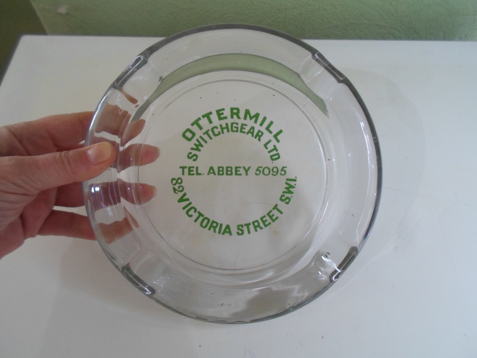 Advertising Ashtray OTTERMILL SWITCHGEAR LTD, 82 VICTORIA STREET, S.W.1 Mancave | eBay