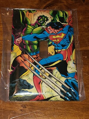 THE HULK VS. SUPERMAN LIGHT SWITCH PLATE | eBay