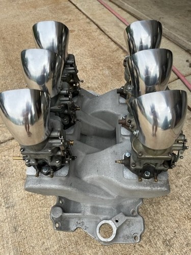 Edelbrock X1 6x2 Cross Ram Intake Manifold Small Block Chevy SBC ...