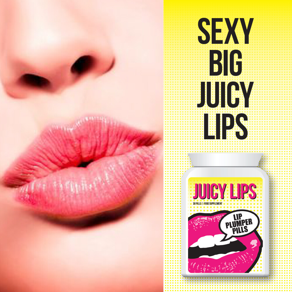 JUICY LIPS LIP PLUMPER PILLS LIP ENHANCEMENT TABLETS BIG POUT | eBay UK