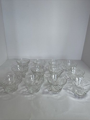 Vtg Anchor Hocking Early American Prescut Sherbet/Dessert Bowls Punch ...