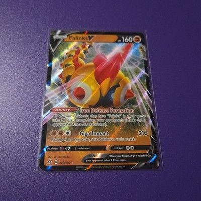 Falinks V 110/192 SWSH Rebel Clash Ext. Art Ultra Rare Holo Pokémon TCG ...
