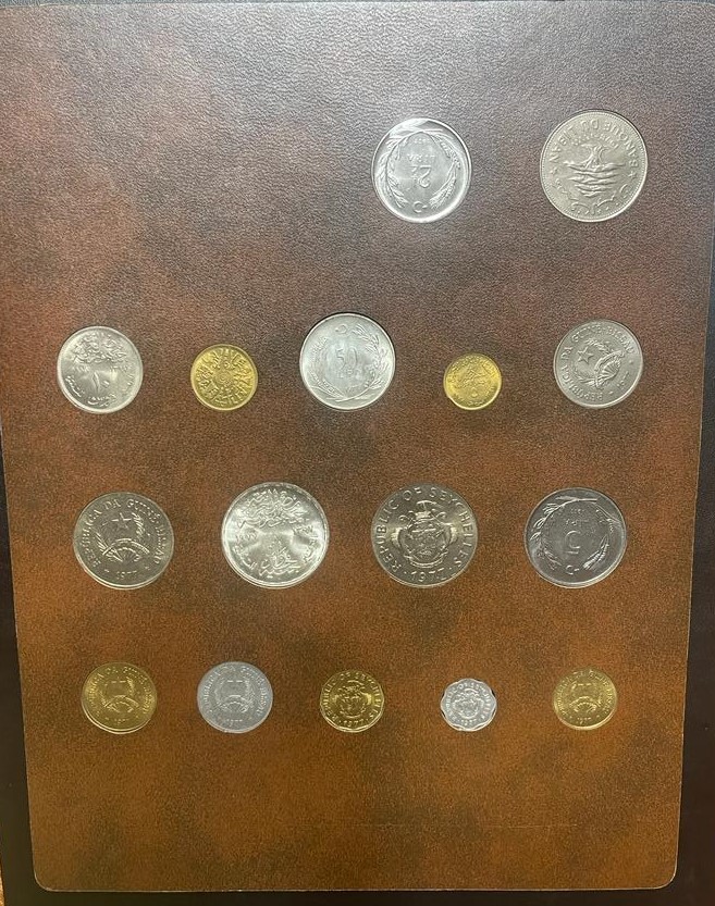 FAO Money Panel 10 Brown 16 coins Food Agriculture United Nations F.A.O ...