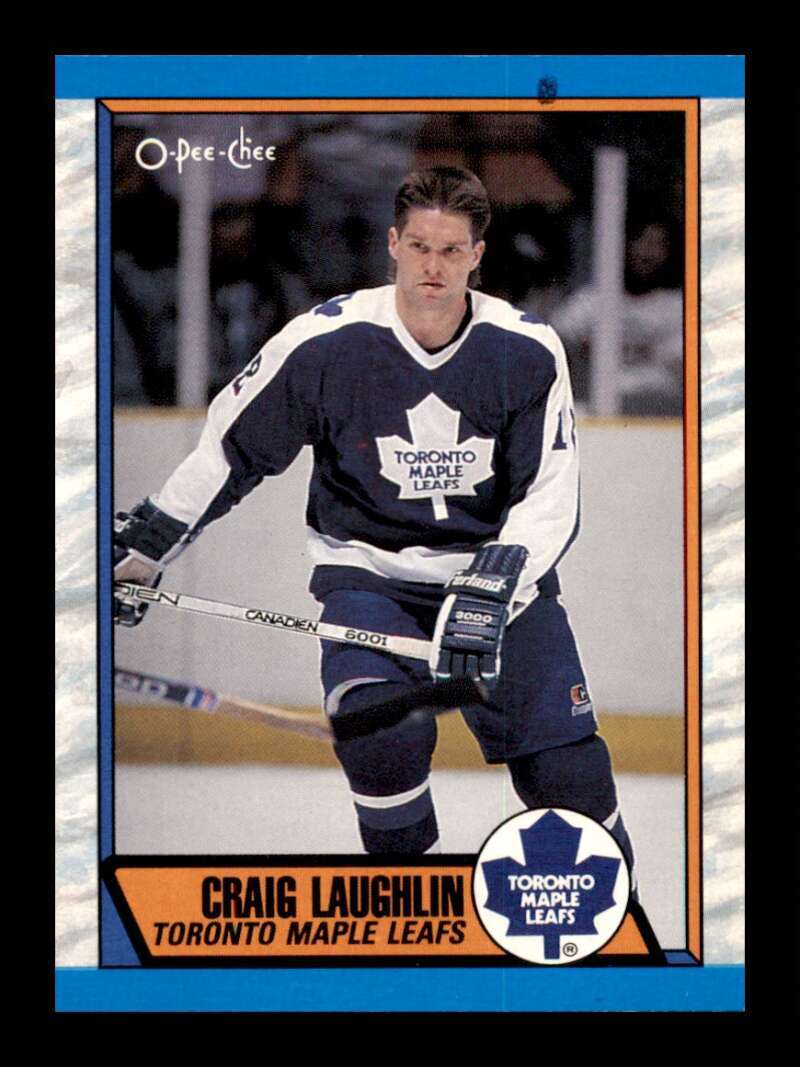 1989-90 O-Pee-Chee Craig Laughlin #275 Toronto Maple Leafs NM | eBay