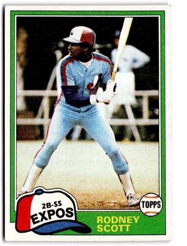 1981 Topps #539 Rodney Scott Montreal Expos | eBay